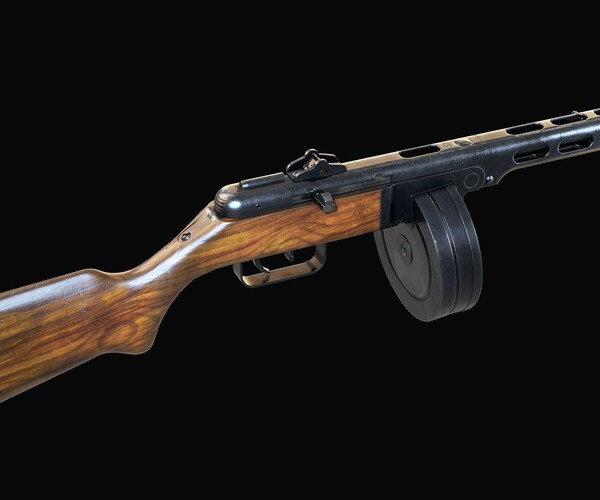 ArtStation - SOURCE files for Soviet SMG PPSh-41 | Game Assets