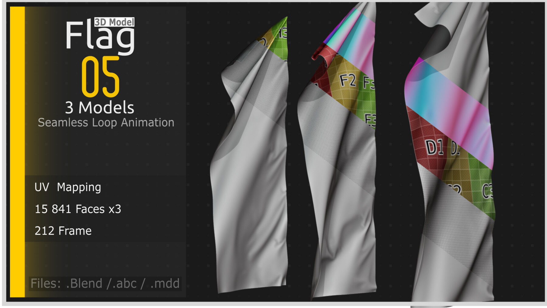 ArtStation - Flag_05 - Seamless Loop Animation | Resources