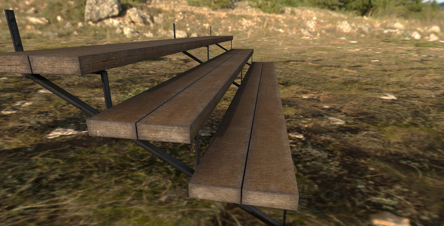 ArtStation - 3D riser staircase, PBR textures | Game Assets