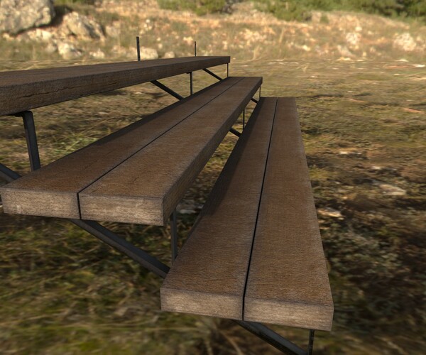 ArtStation - 3D riser staircase, PBR textures | Game Assets