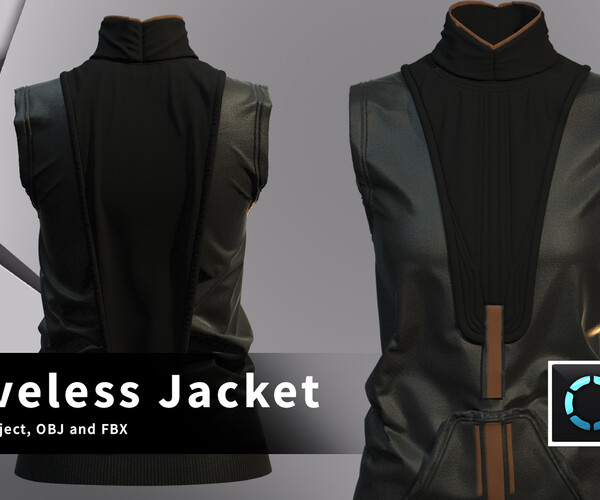 ArtStation - Sleeveless jacket | Game Assets