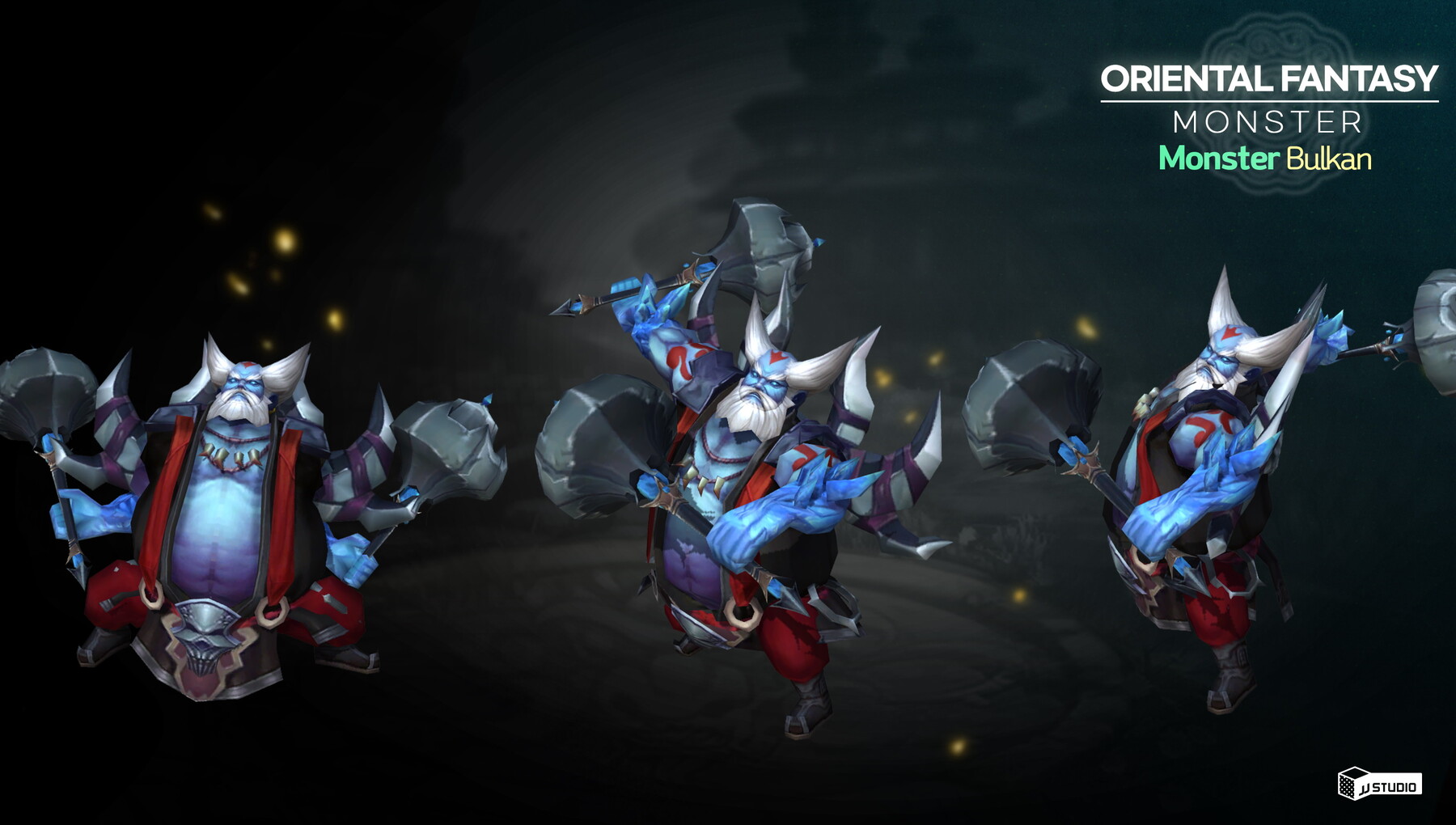 ArtStation - Oriental Fantasy Monster - Bulkan | Game Assets