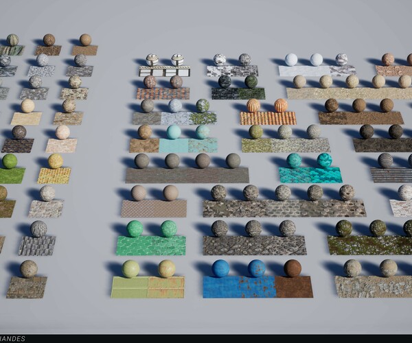 ArtStation - 100 PBR Environment Materials - Unreal Engine 4 | Game Assets