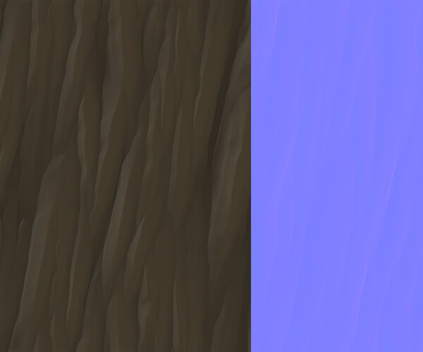 ArtStation - Stylized Bark Material | Game Assets