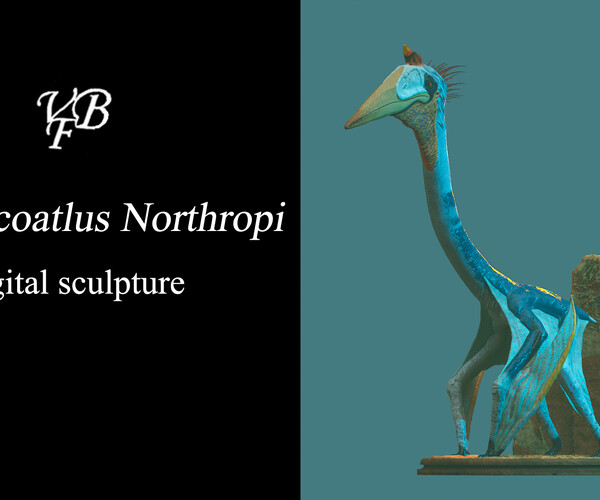 ArtStation - Quetzalcoatlus Northropi - Statue for 3D printing | Resources