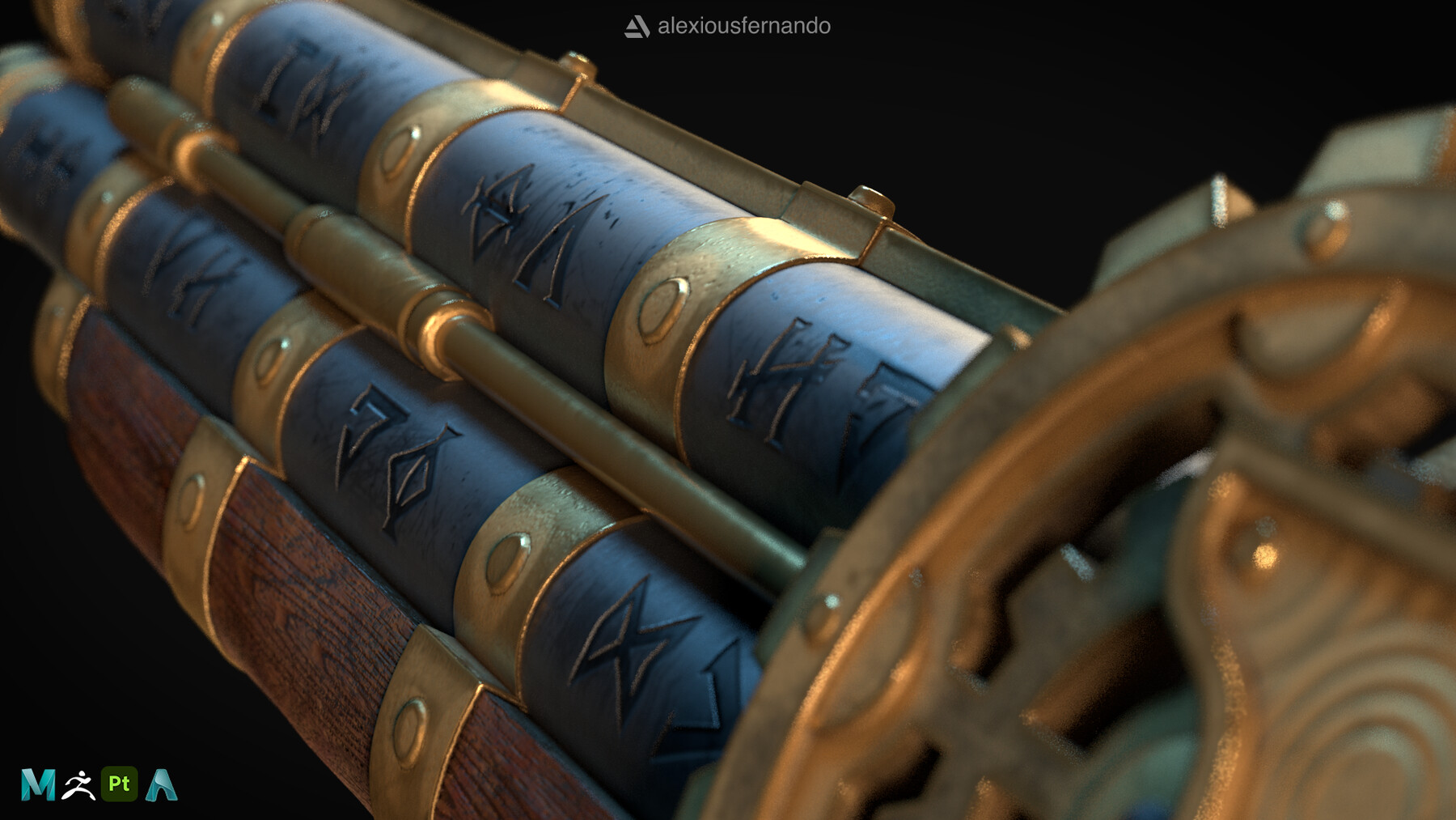 ArtStation - Dwarf Gun - 3D Model | Game Assets