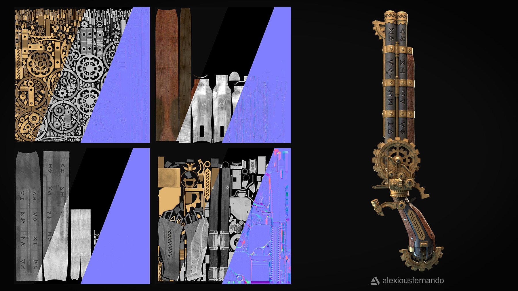 ArtStation - Dwarf Gun - 3D Model | Game Assets