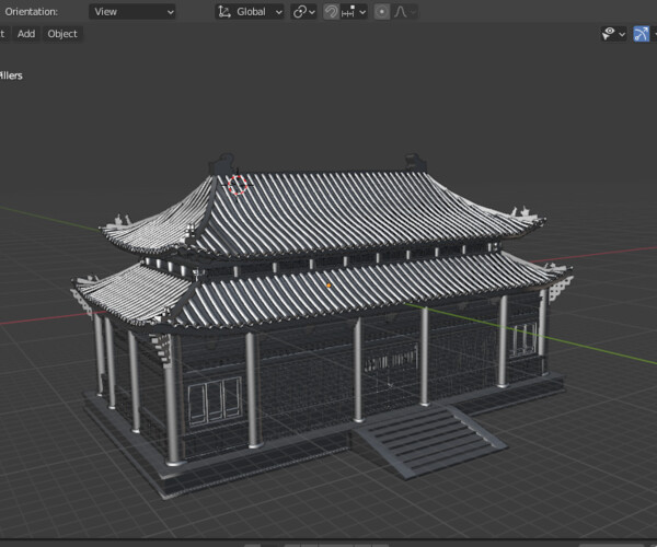 ArtStation - Asian/japanese traditional 3d Building | Game Assets