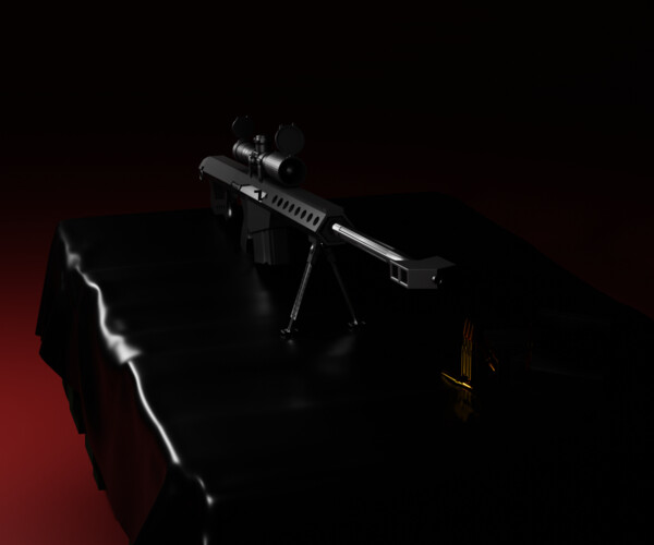 ArtStation - BARRETT M107 | Game Assets