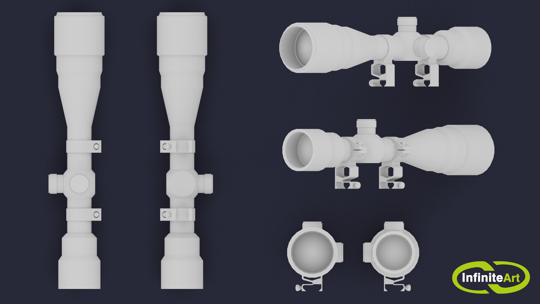 ArtStation - Sniper scope | Game Assets