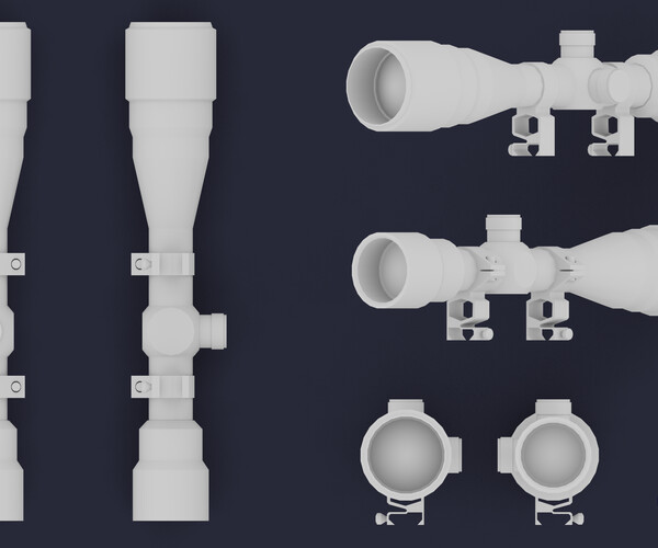 ArtStation - Sniper scope | Game Assets