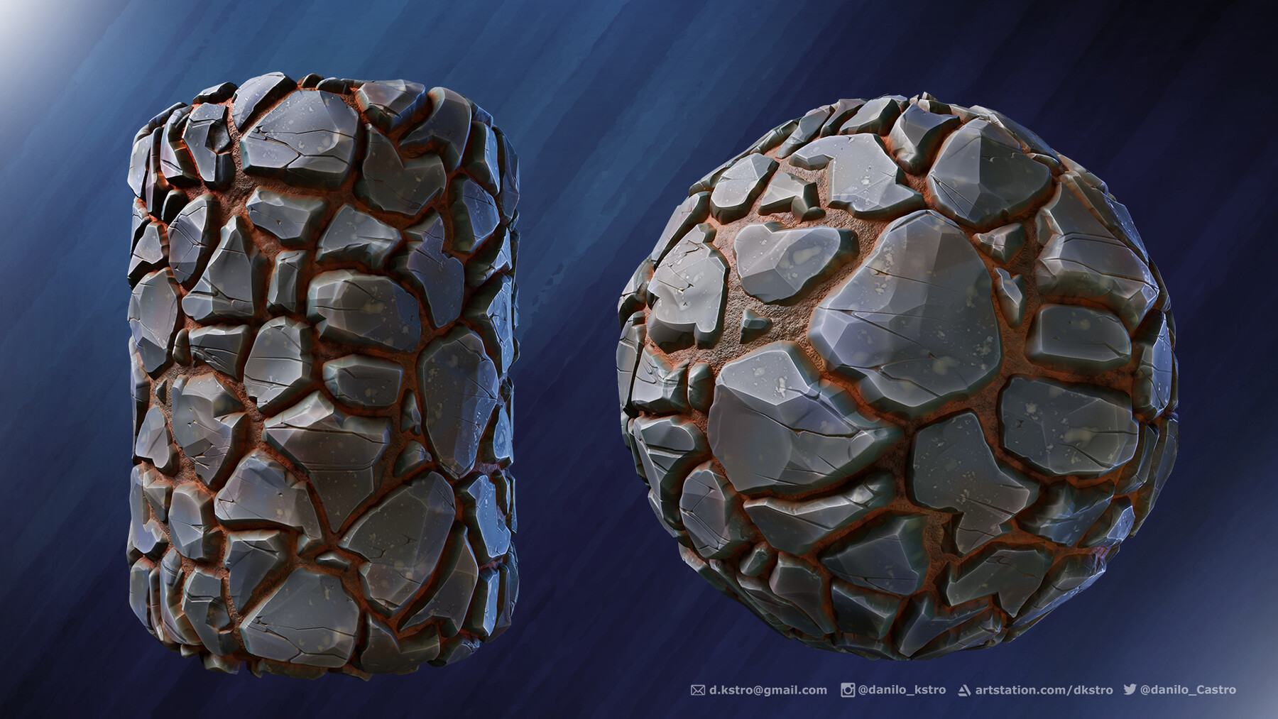 ArtStation - Stylized Stones and Customizable - Procedural Texture ...