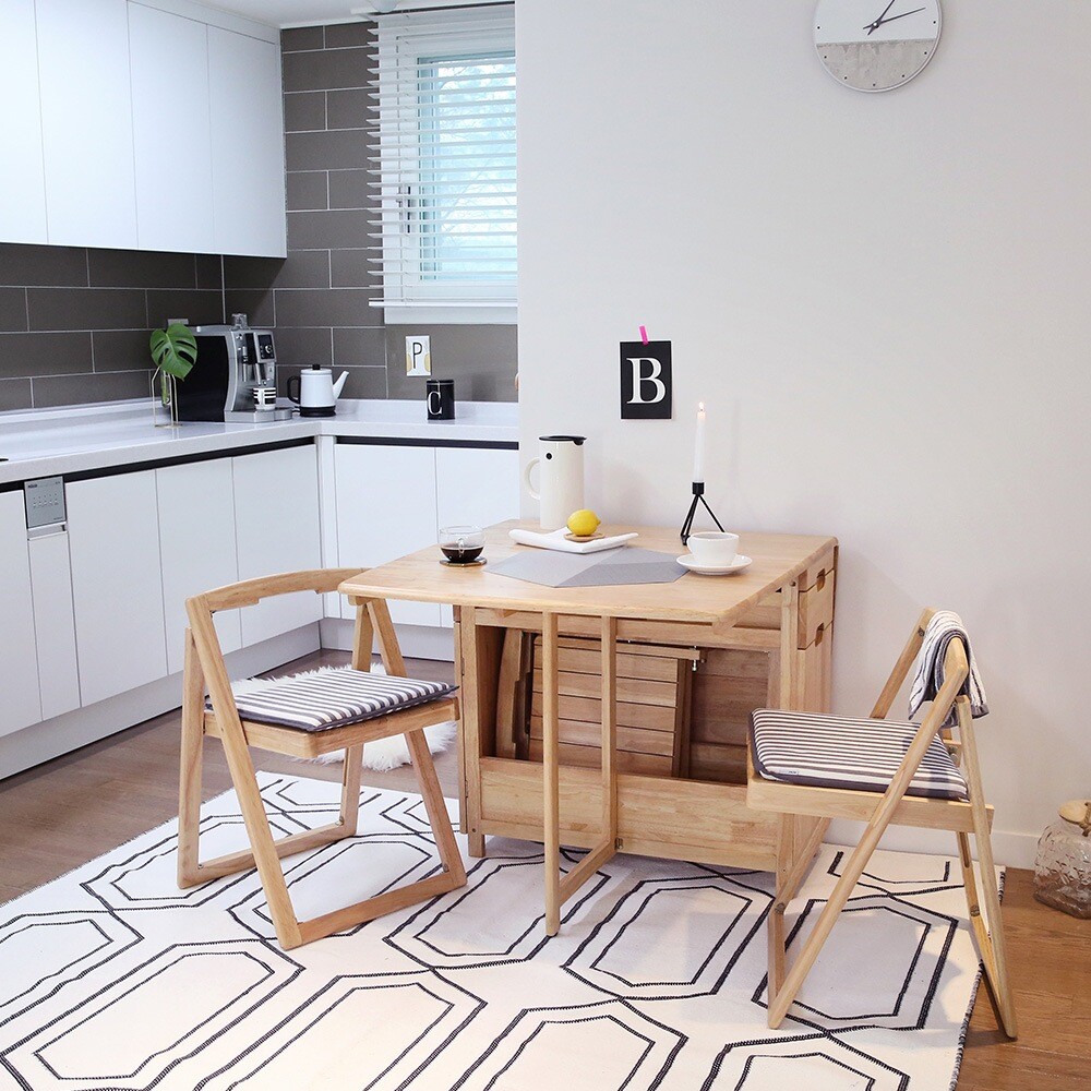 ArtStation - Solid wood expandable multi-table set | Resources