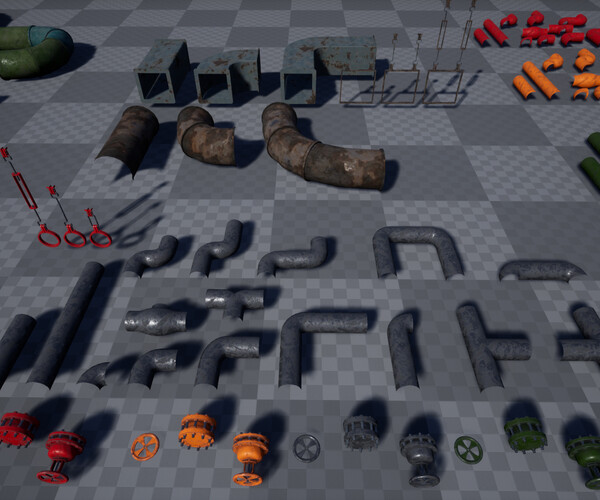 ArtStation - Modular Pipes Pack | Game Assets