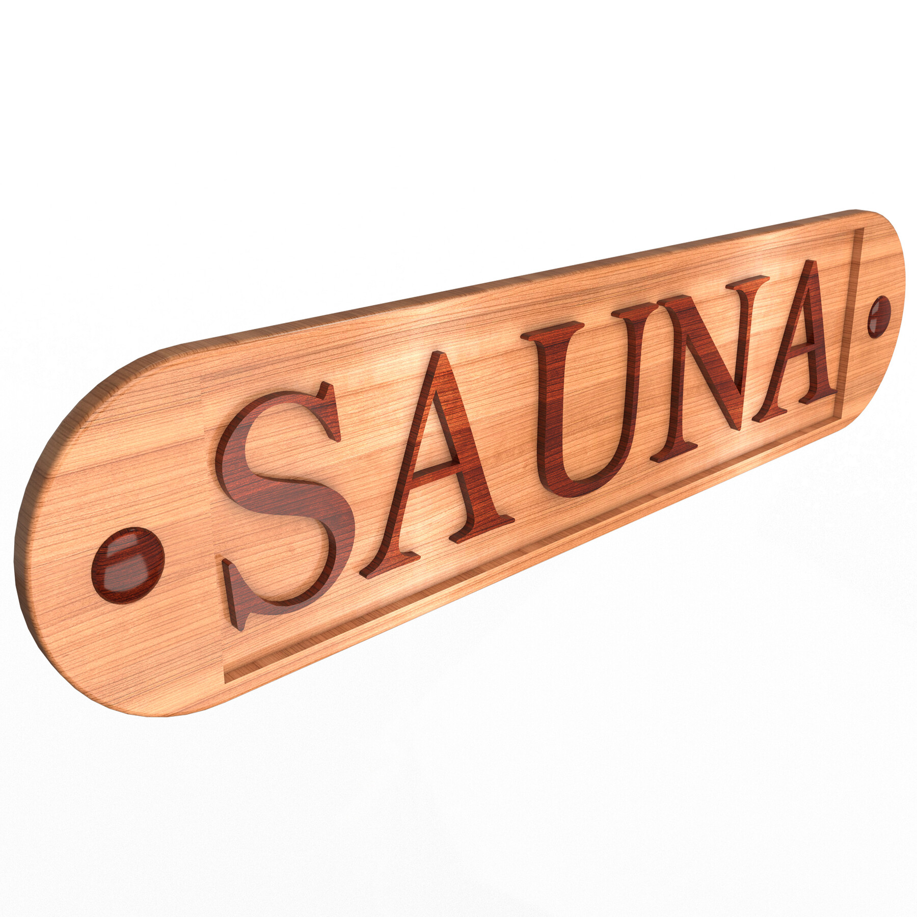 ArtStation - Wooden Sauna Sign | Resources
