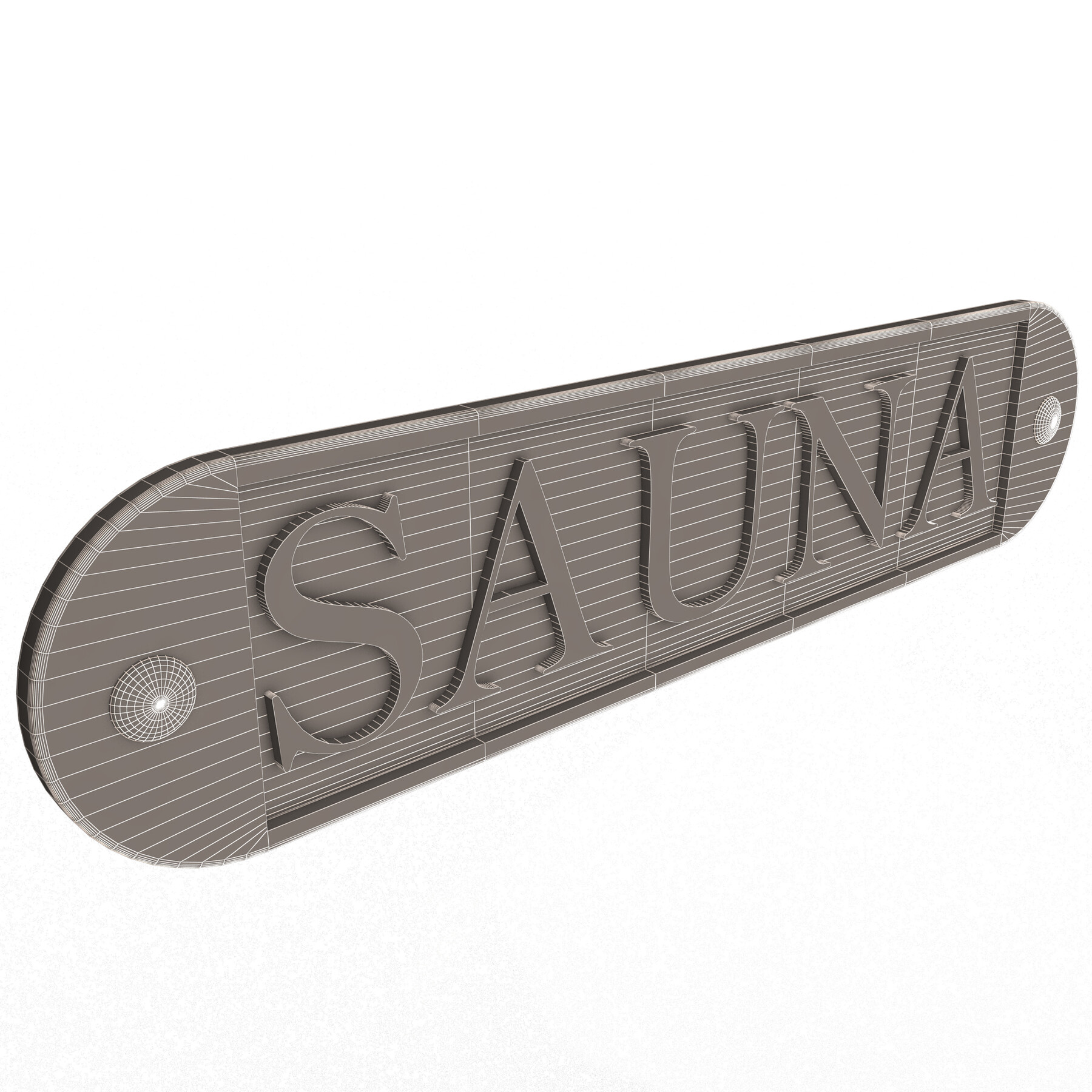 ArtStation - Wooden Sauna Sign | Resources