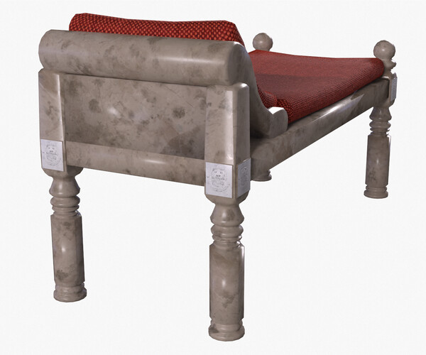 ArtStation - Roman couch - lectus cubicularis | Game Assets