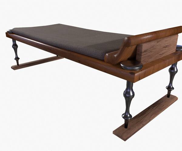 ArtStation - Roman couch - lectus cubicularis servorum | Game Assets