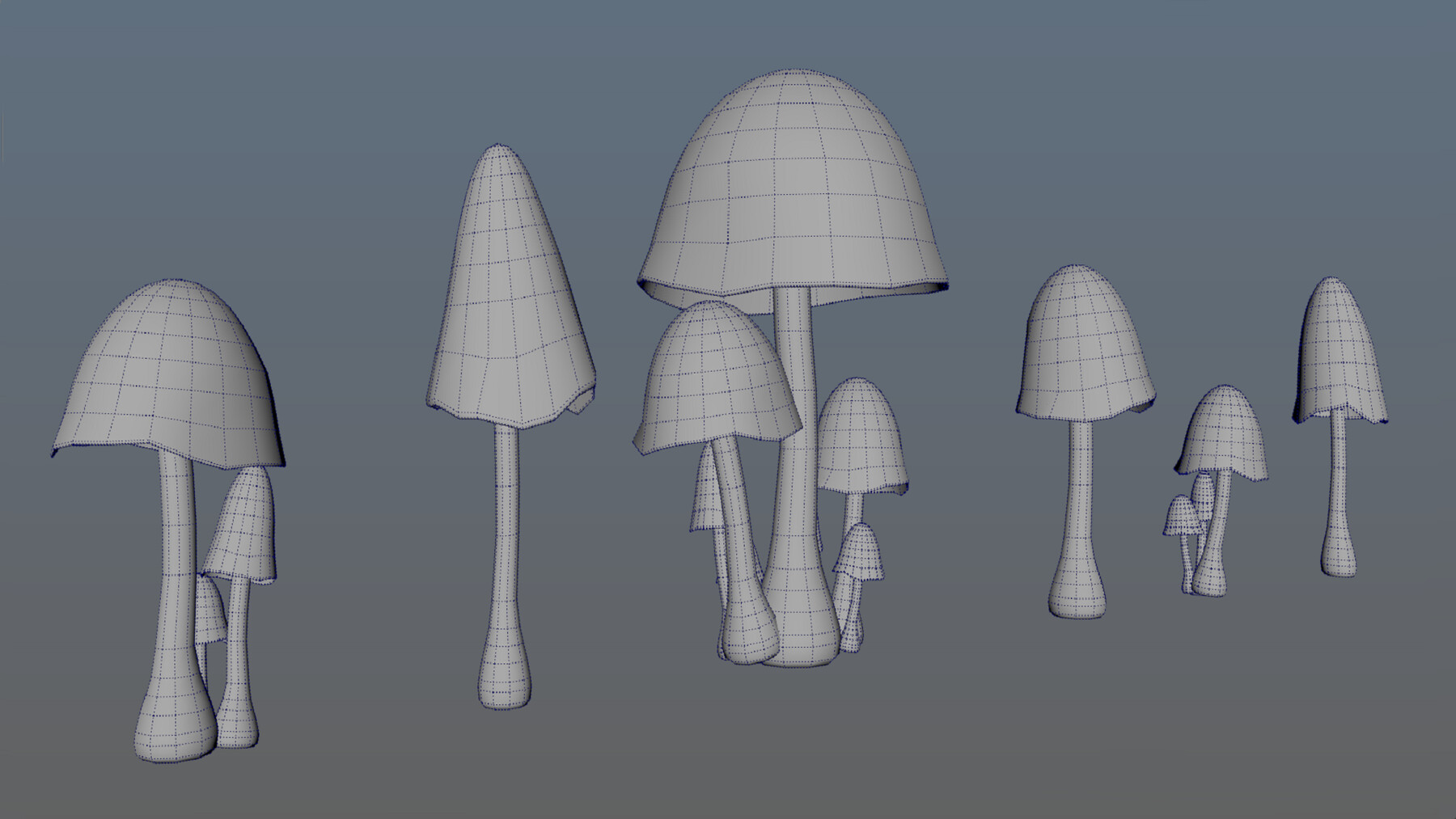 ArtStation - Mushroom plus Emissive Textures PBR Low-poly 3D model ...