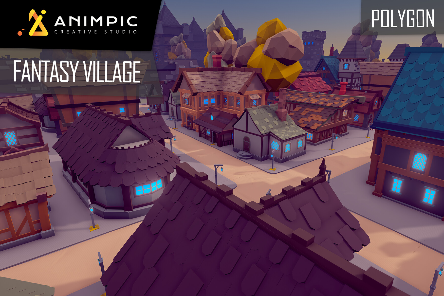 Animpic Studio - Polygon - Fantasy Village (Unity, UE4)