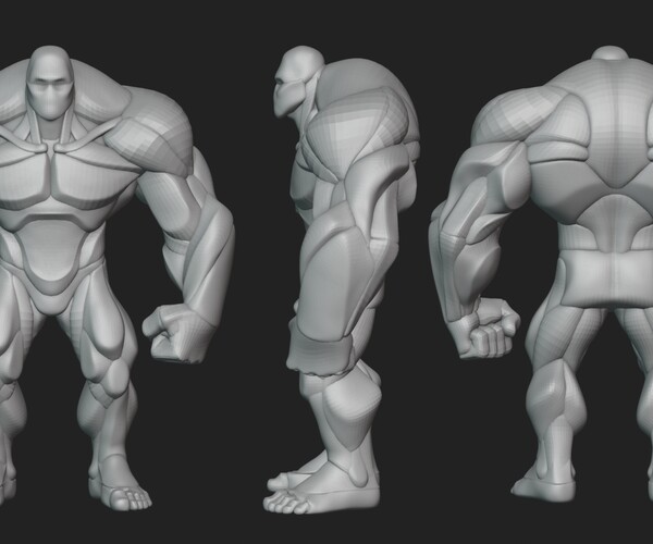ArtStation - Super Hero Anatomy Blockout V2 | Resources