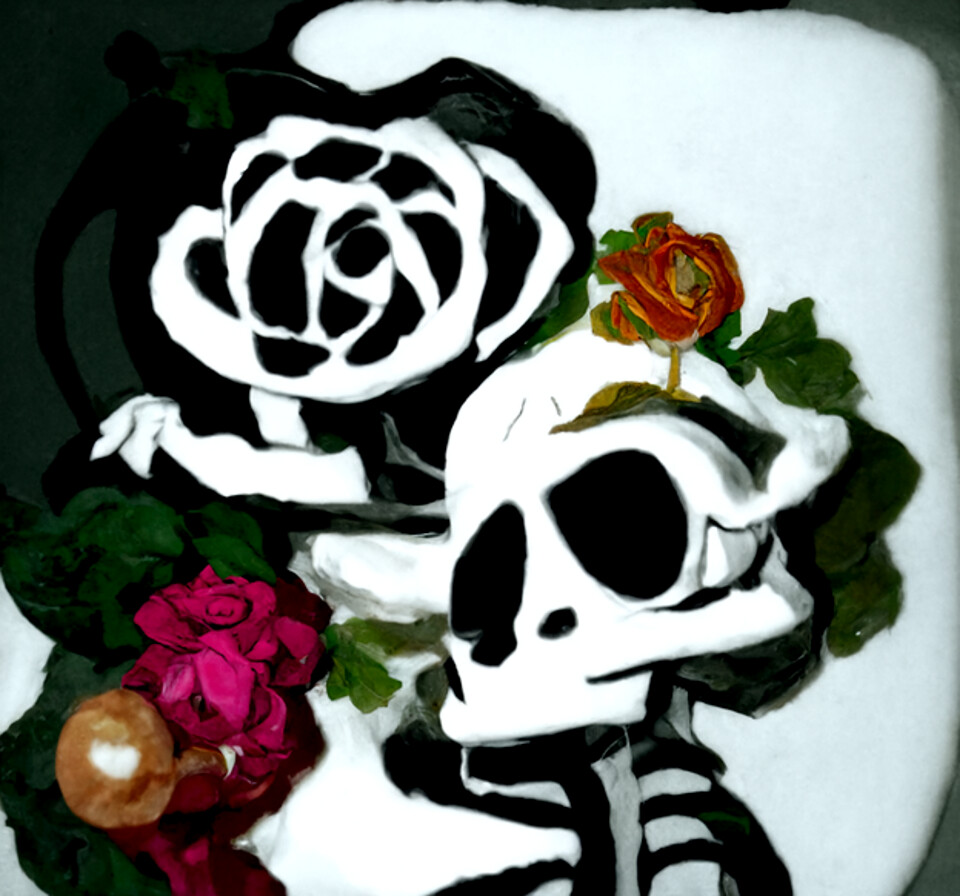 ArtStation - Skeleton and a rose #2 | Artworks