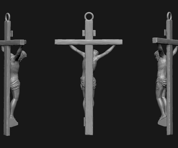 ArtStation - Jesus Cross Pendant 3d print model | Game Assets