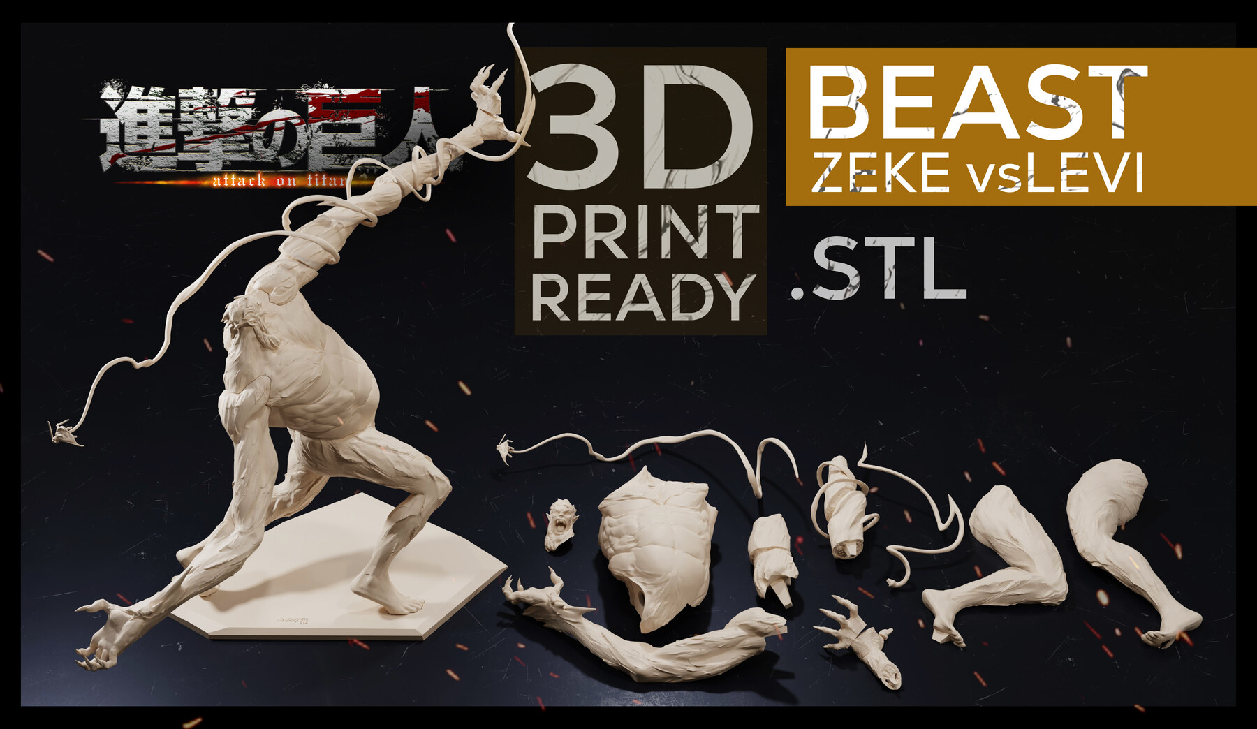 Gianluca Rolli ☀️ - Beast Titan STL for 3D Print