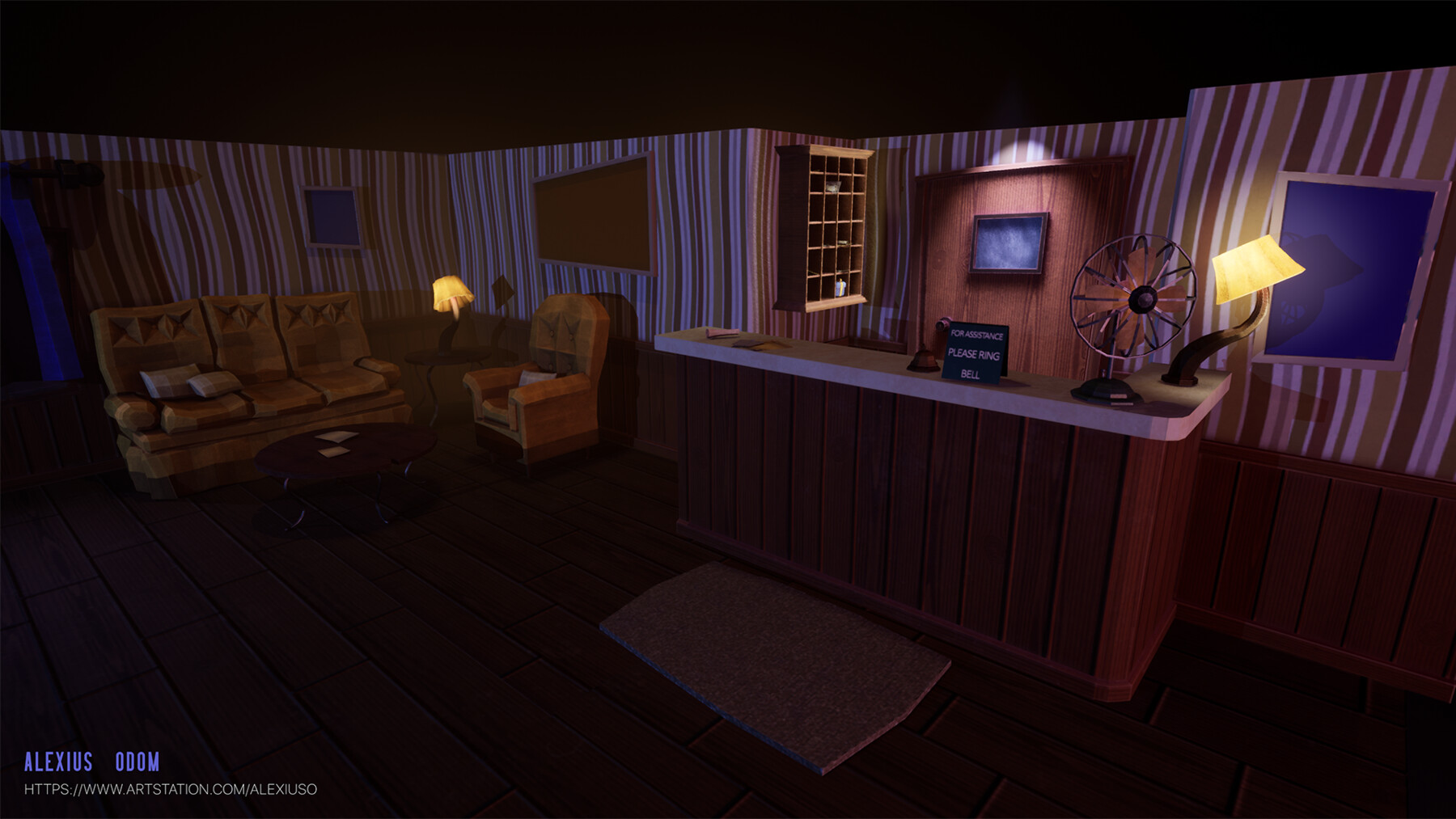 ArtStation - Haunted Motel Asset Pack | Low Poly | Game Assets