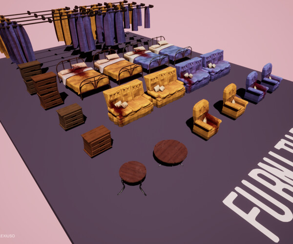 ArtStation - Haunted Motel Asset Pack | Low Poly | Game Assets