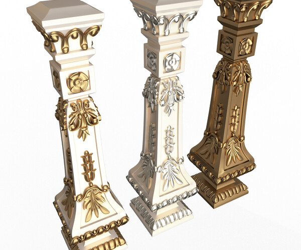 ArtStation - Classic Baluster 07 | Resources