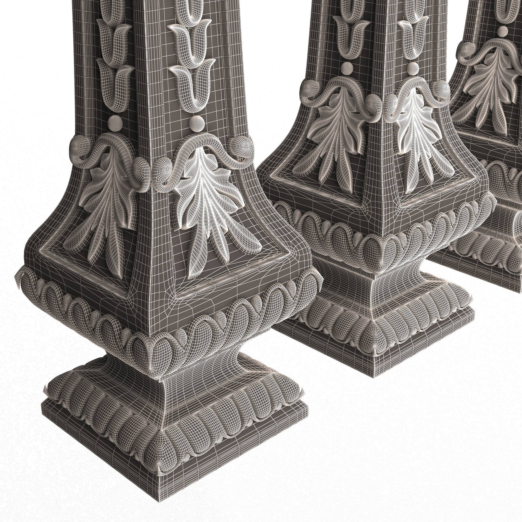 ArtStation - Classic Baluster 07 | Resources