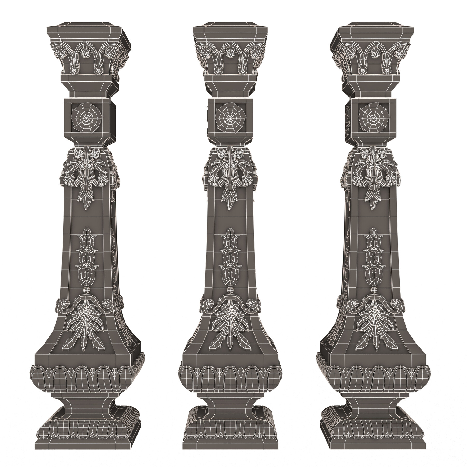 ArtStation - Classic Baluster 07 | Resources