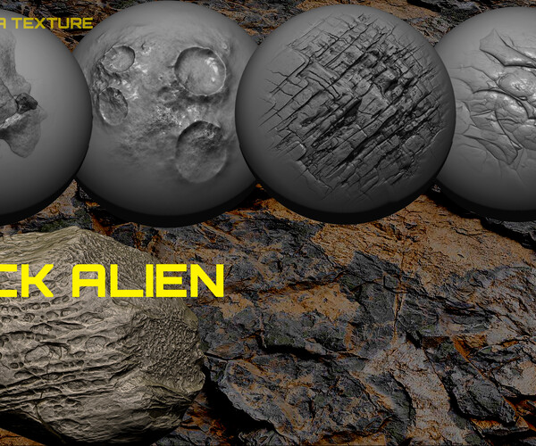 ArtStation - ROCK ALIEN | Brushes