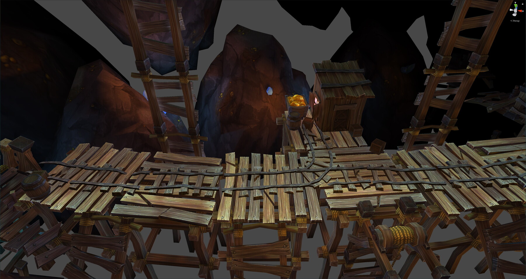 ArtStation - Fantasy Chess RPG Environment - Mining Dungeon | Game Assets