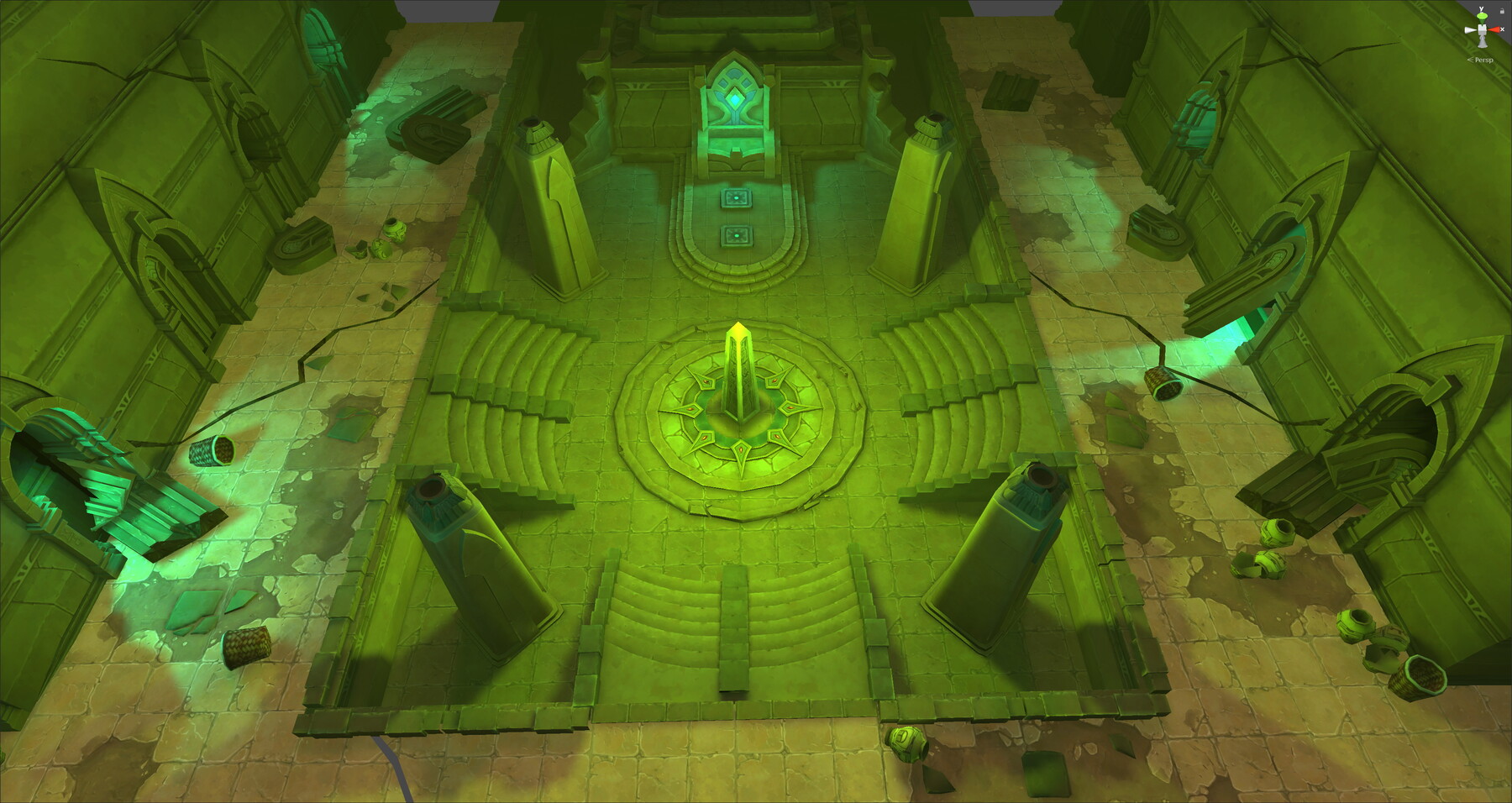 ArtStation - Fantasy Chess RPG Environment - Pyramid Dungeon | Game Assets