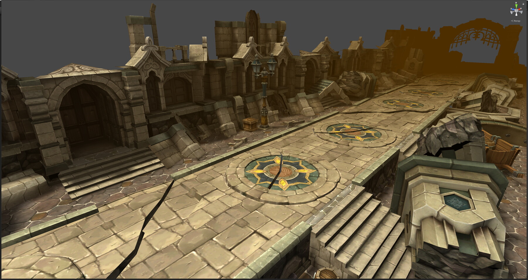 ArtStation - Fantasy Chess RPG Environment - Ruined City | Game Assets