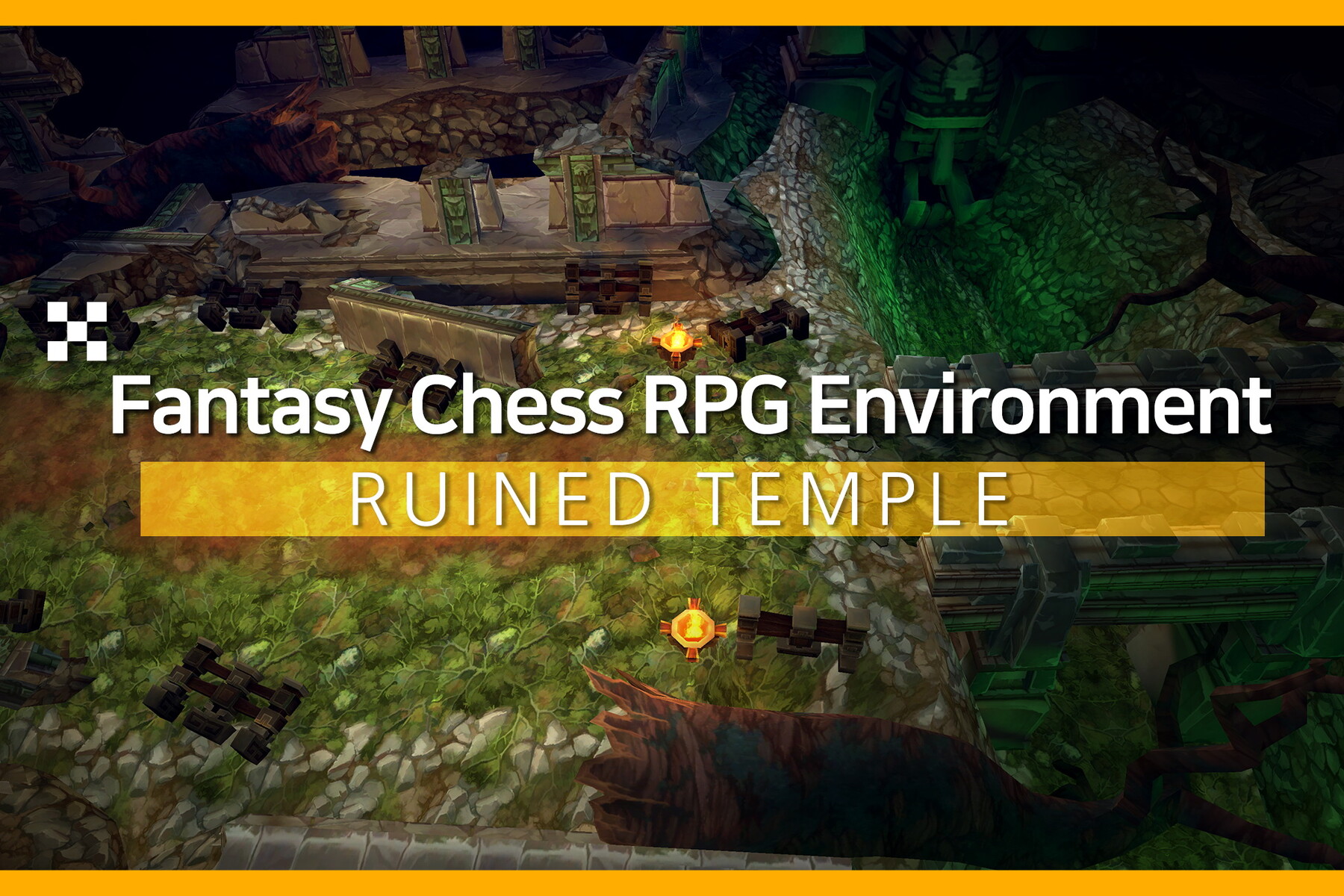 ArtStation - Fantasy Chess RPG Environment - Ruined Temple | Game Assets