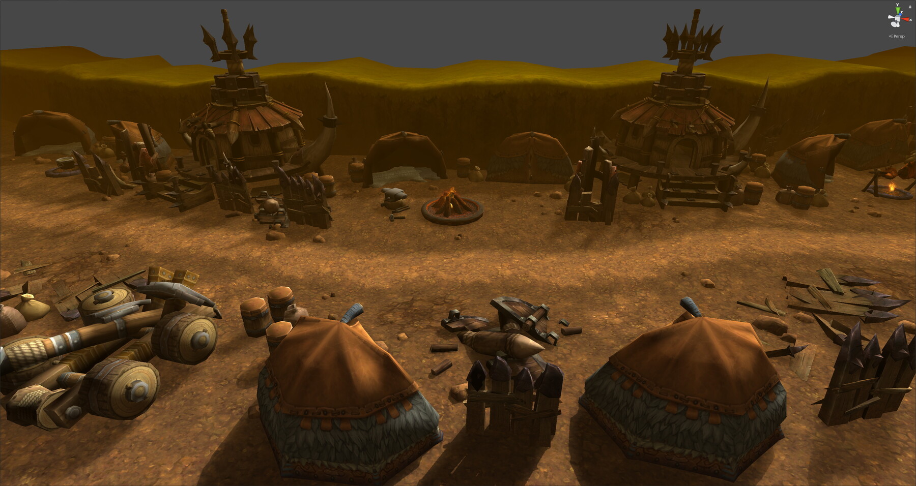 ArtStation - Fantasy Chess RPG Environment - War Camp | Game Assets