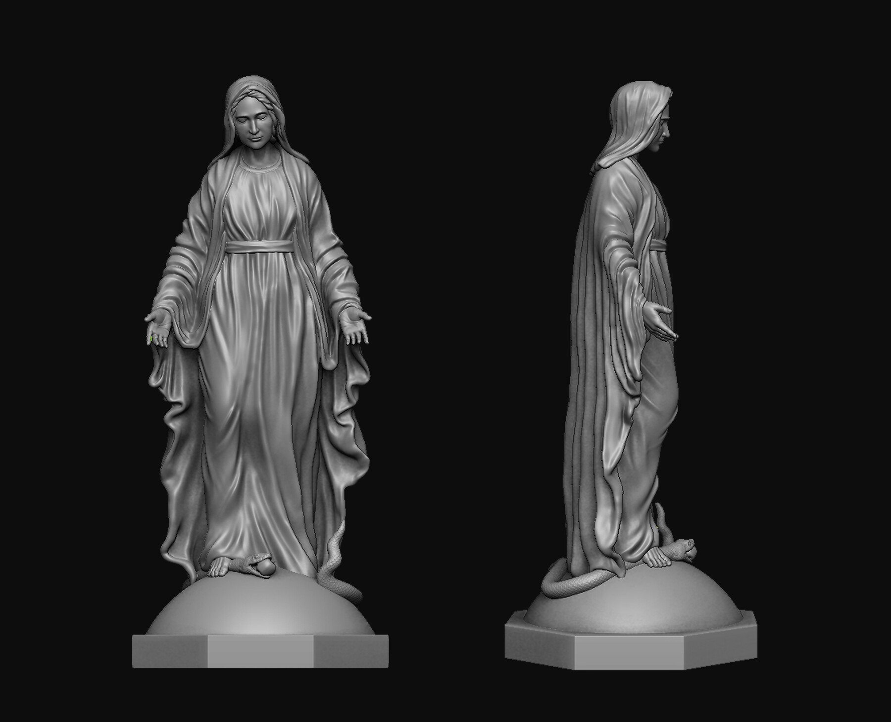 ArtStation - Saint Virgin Mary 3D print | Resources