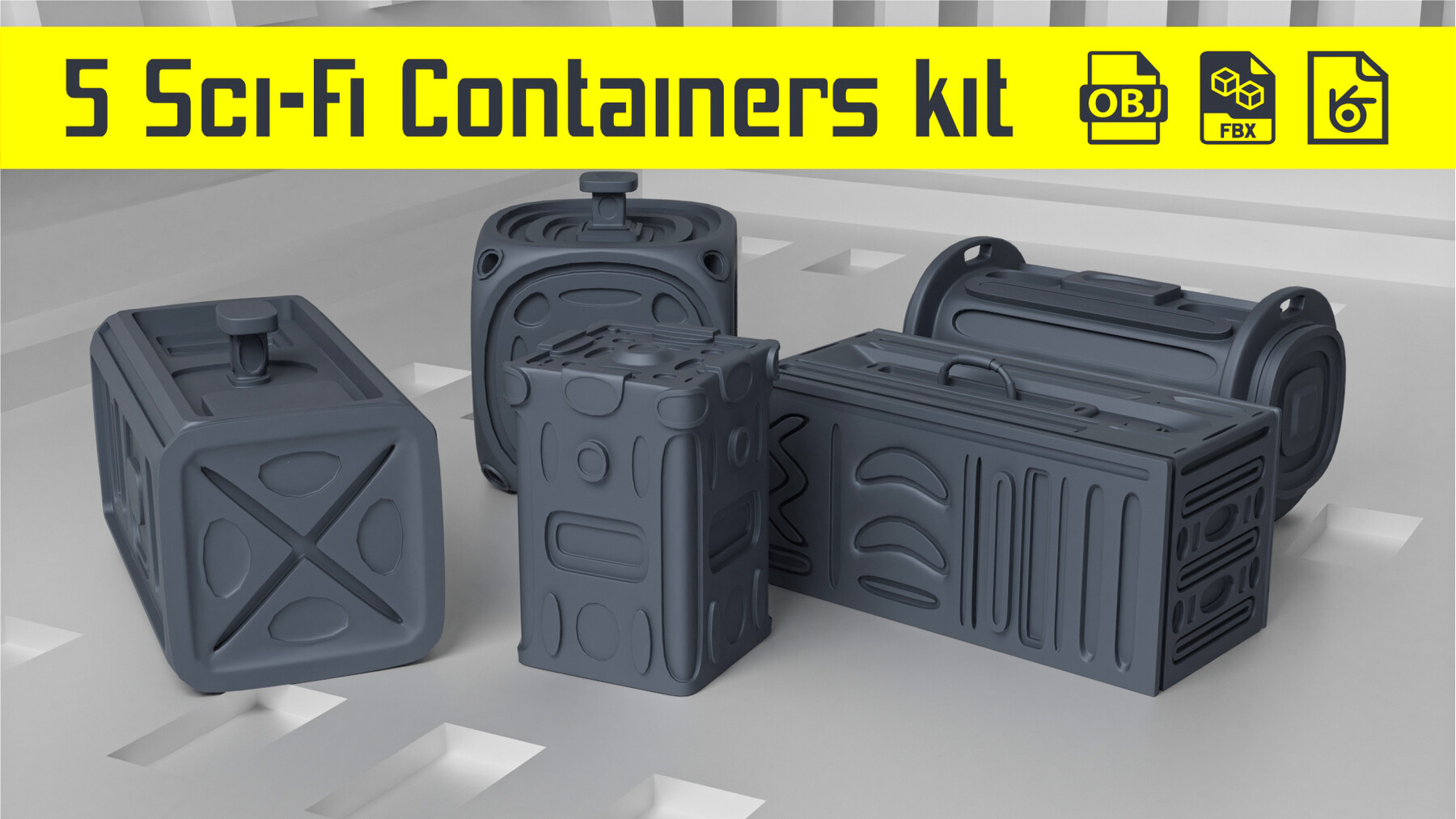 ArtStation - Sci-Fi Containers kit | Resources
