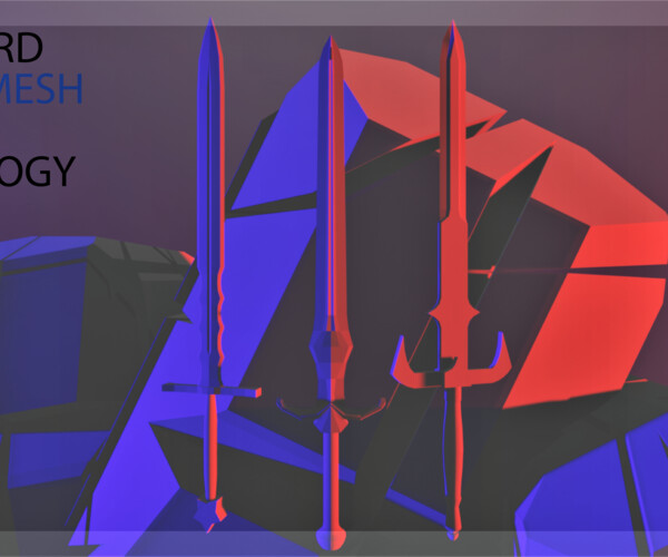 ArtStation - BASE MESH SWORD GAME READY | Resources