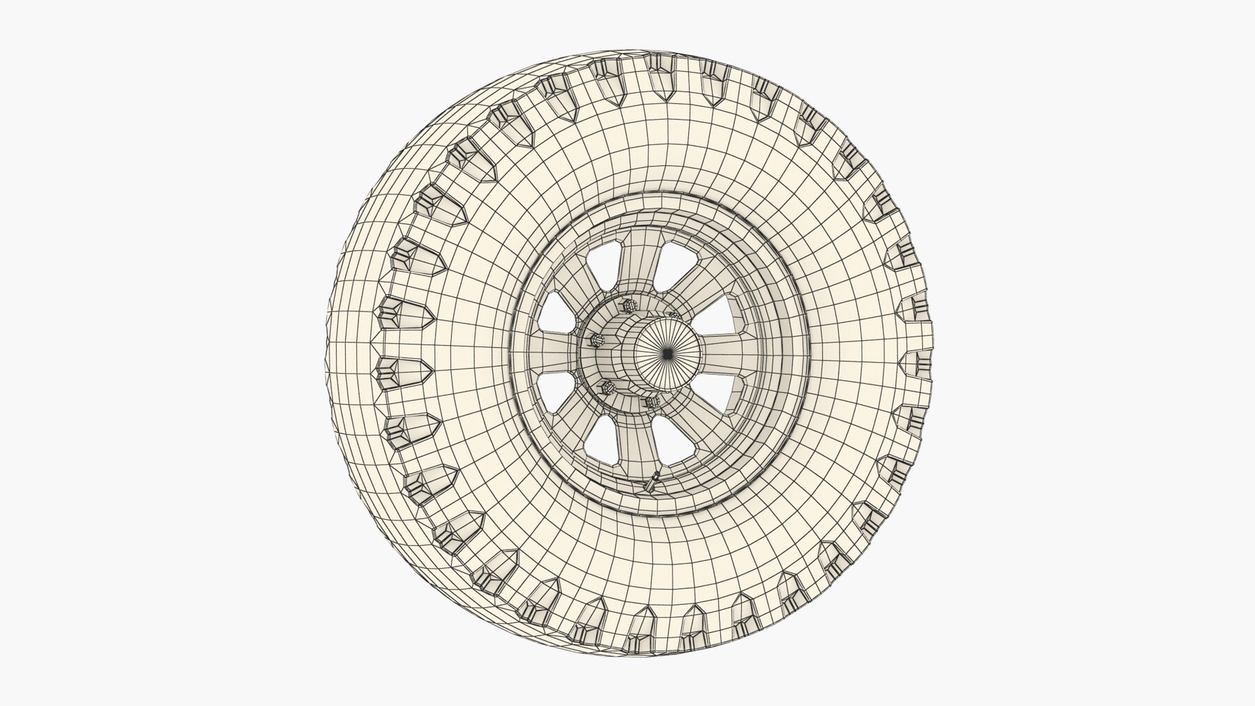 ArtStation - OFF ROAD WHEEL AND TIRE 12 | Game Assets