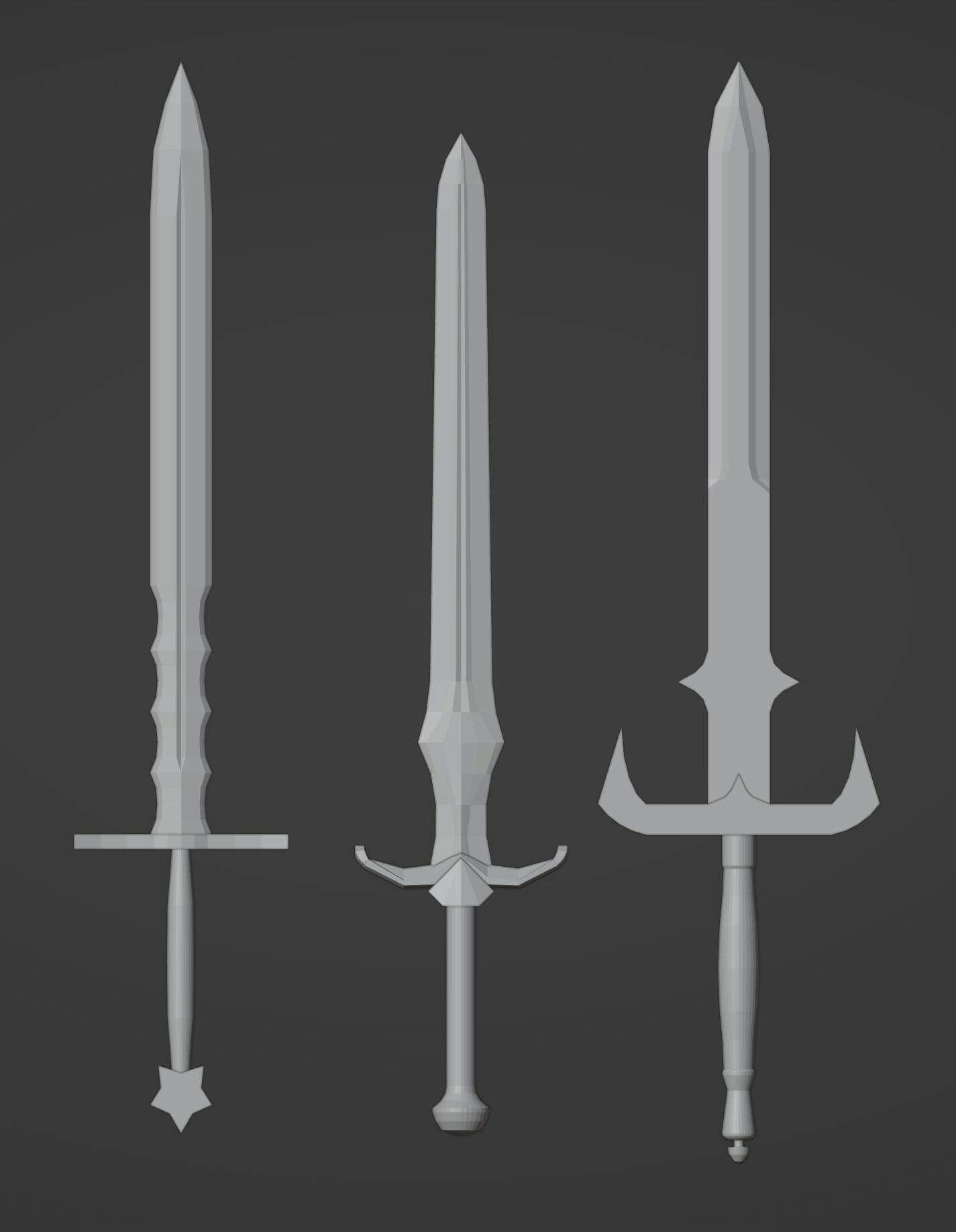 ArtStation - BASE MESH SWORD GAME READY | Resources