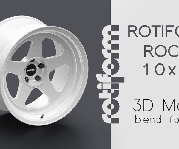 ArtStation - Rotiform ROC-H Hoonigan Rim/Wheel 3D Model | Resources