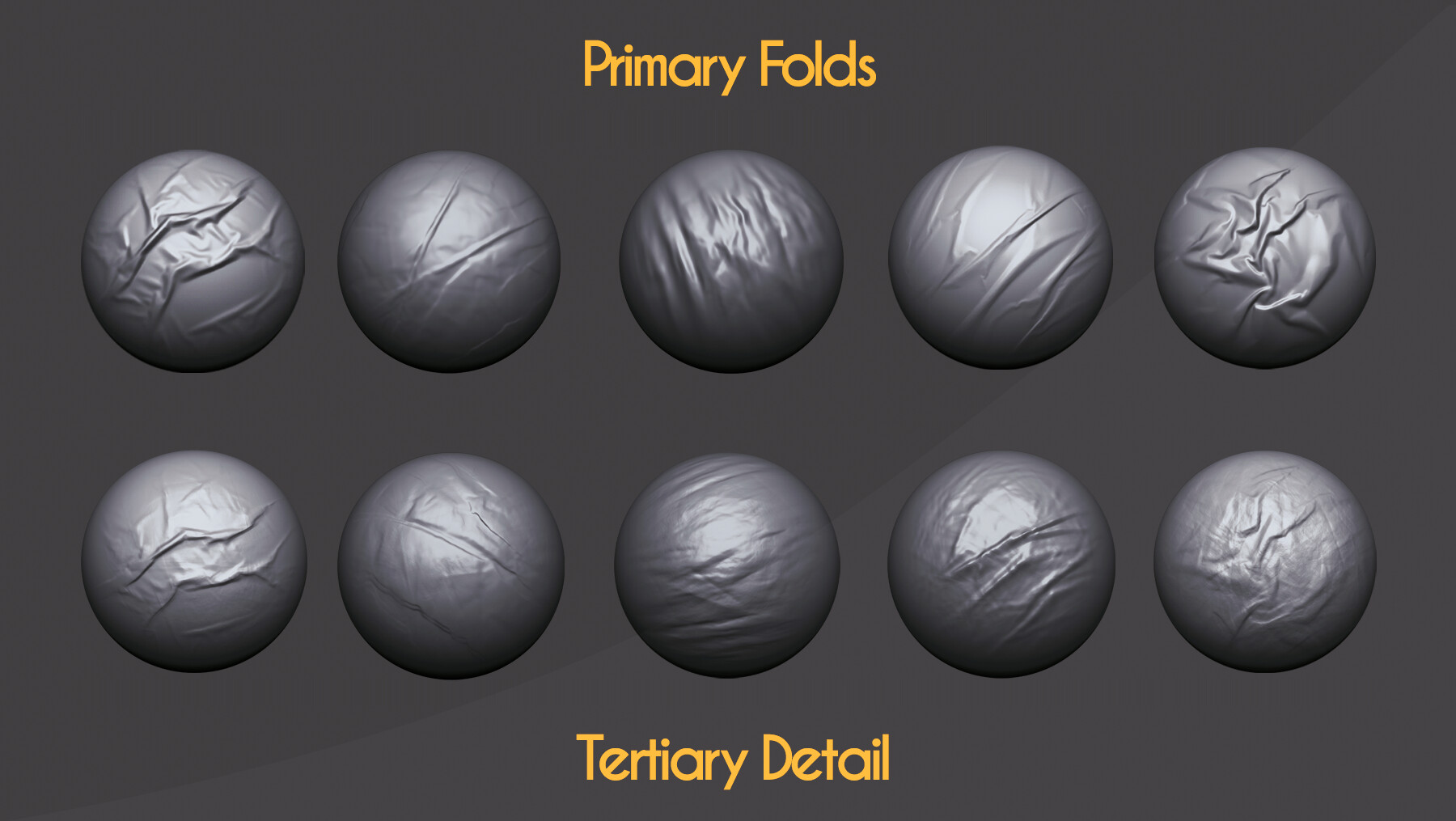 ArtStation - Wrinkles & Memory folds Alphas for Clothing | Brushes