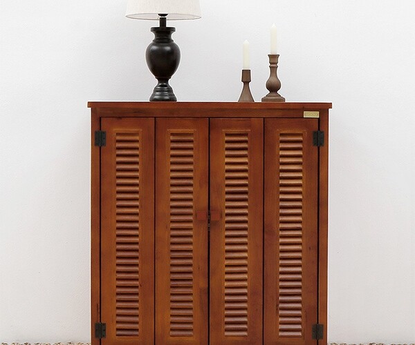 ArtStation - Rubber wood solid wood folding louver space length | Resources