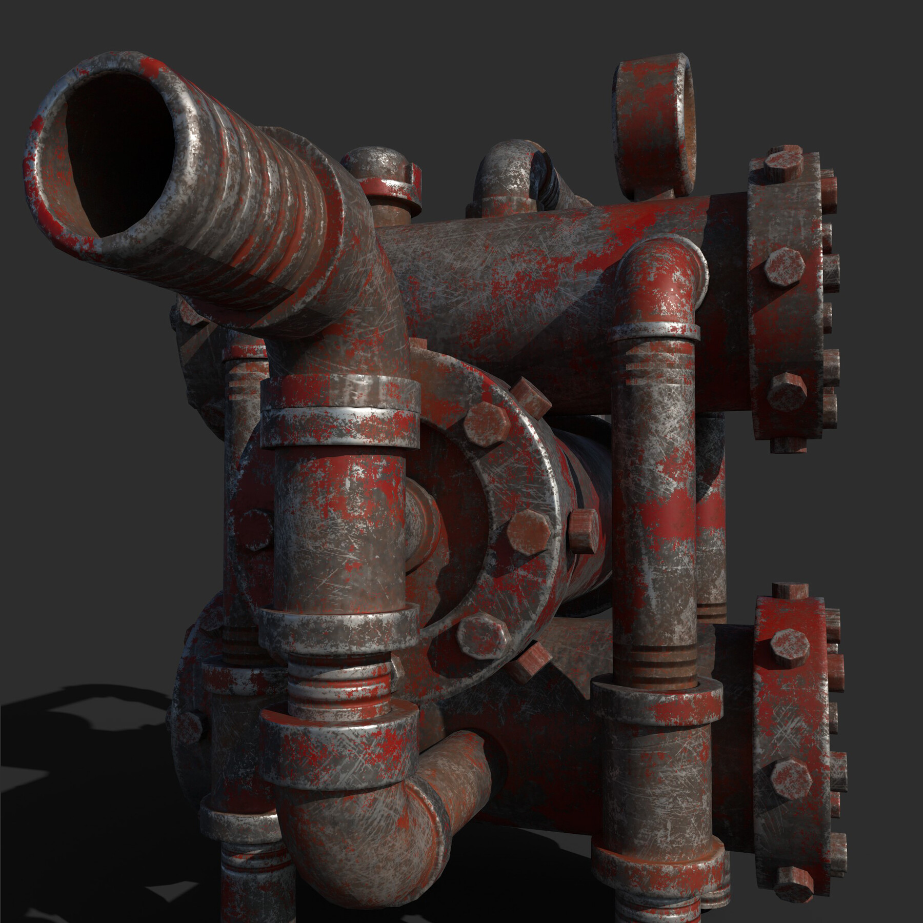 ArtStation - Vintage Water Pump Texturing Tutorial+Asset | Tutorials