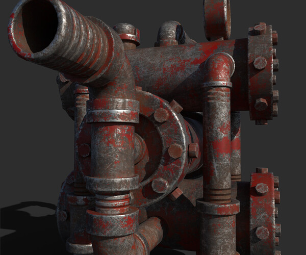 ArtStation - Vintage Water Pump Texturing Tutorial+Asset | Tutorials