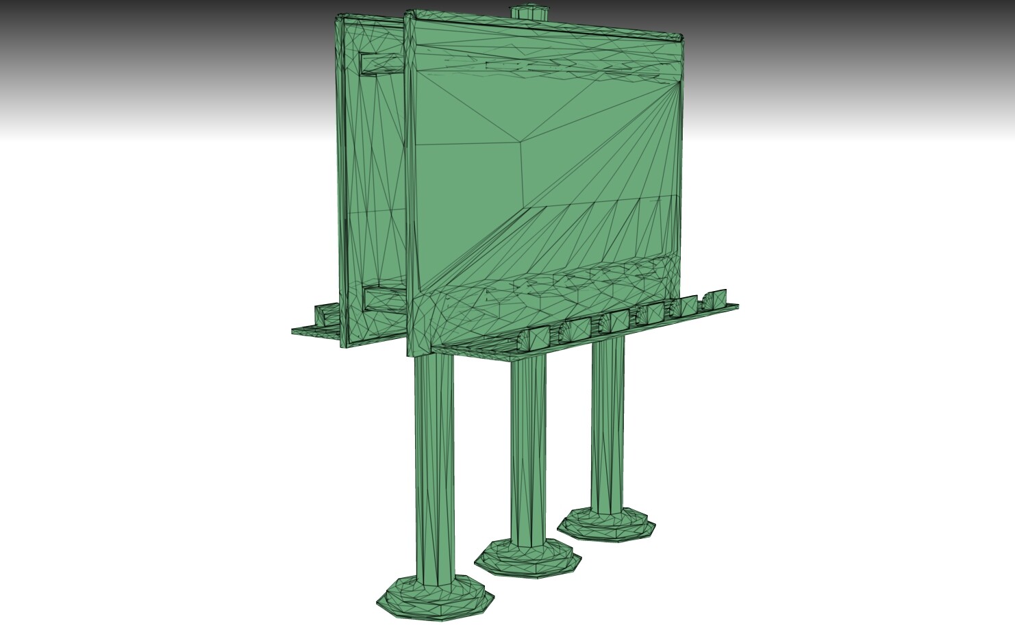 ArtStation - BILL-BOARD STAND low-poly PBR | Game Assets